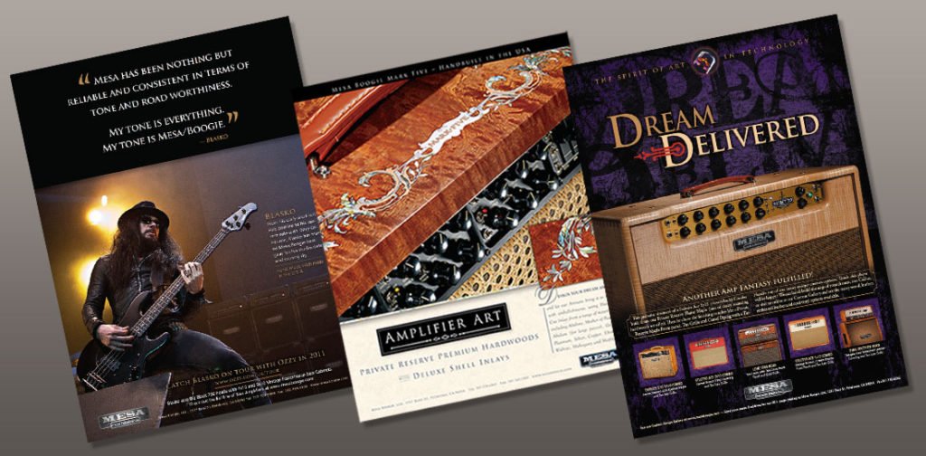 Magazine Ads for Music Company - Grey Visual Web Design