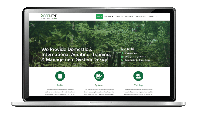 Technology Recycling Website Design - Grey Visual Web Design